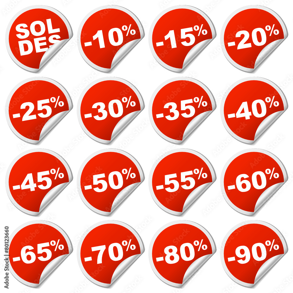 Etiquette soldes Stock Vector | Adobe Stock