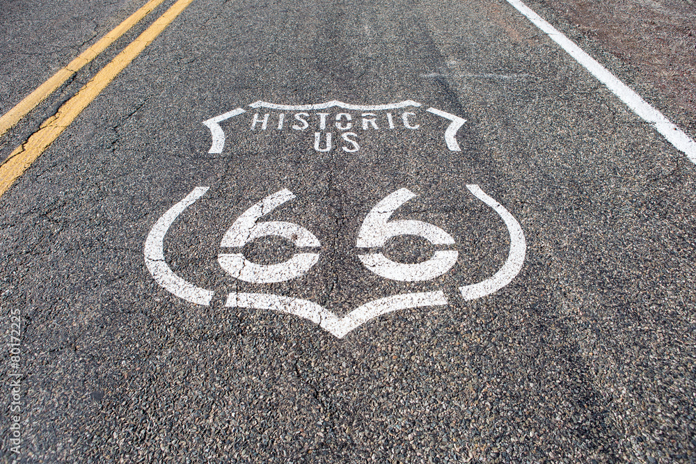 Route 66 Sign Stock Photo | Adobe Stock