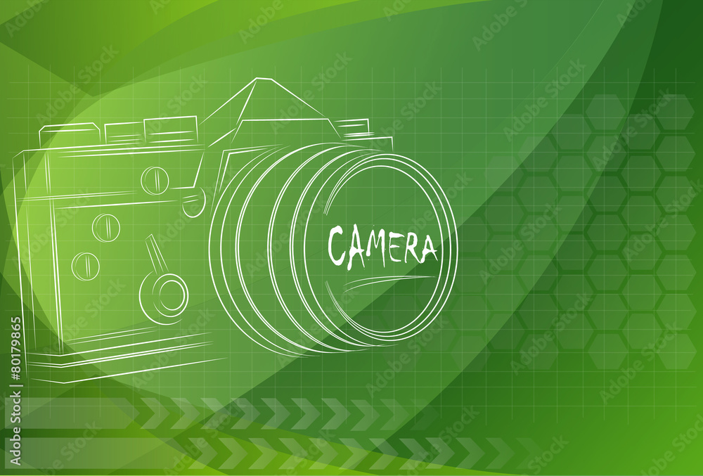 camera design on technology background ,vector illustration. Stock ...