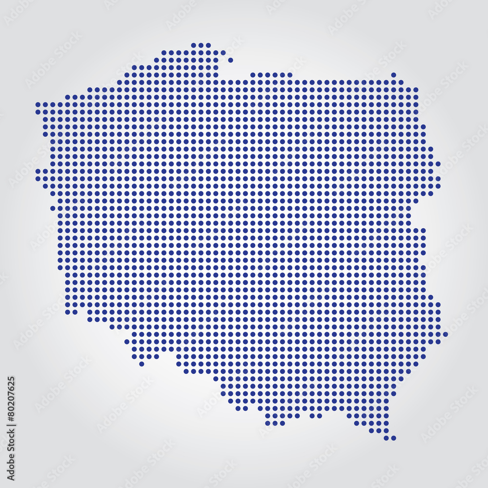 Polska, Kontur polski, zarys Stock Vector | Adobe Stock