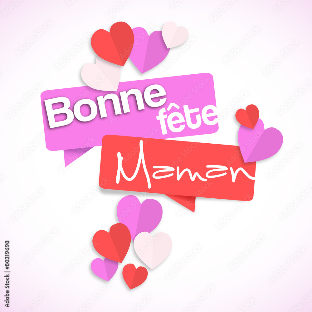 bonne fête maman Stock Vector | Adobe Stock