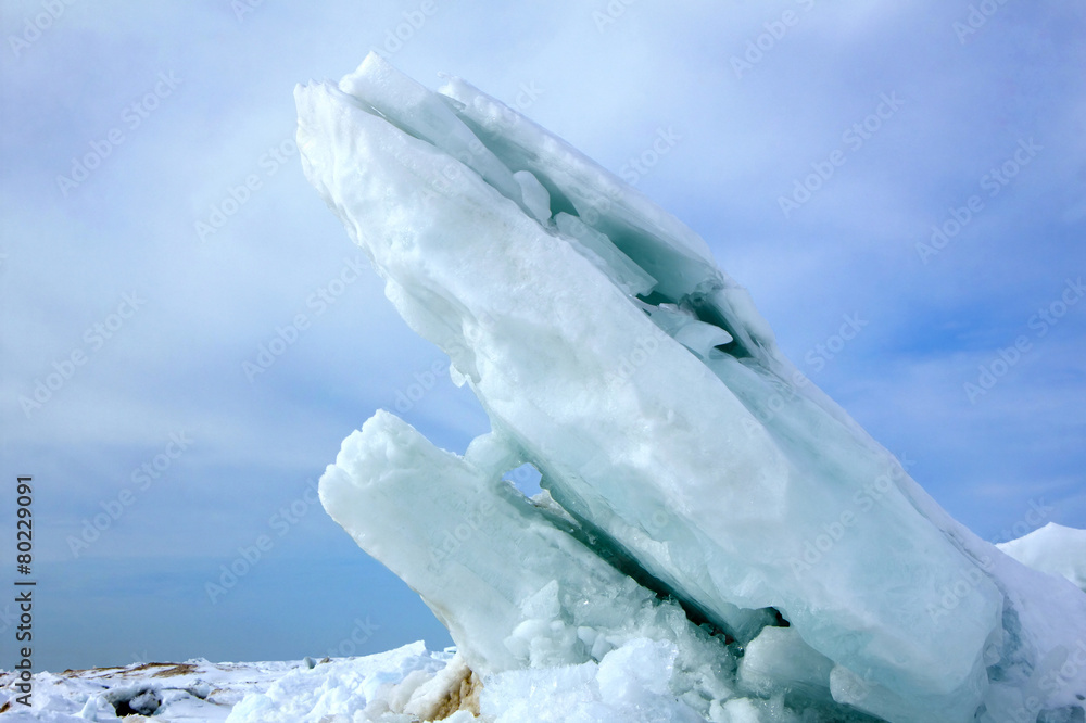 Ice Slabs on Lake Huron Stock Photo | Adobe Stock