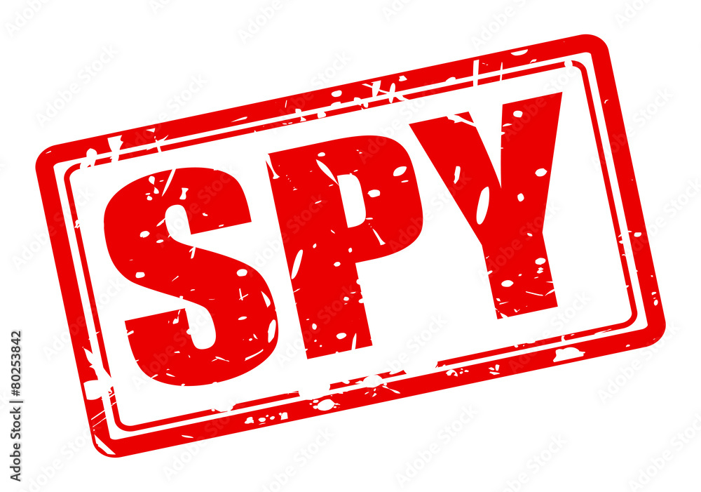 Spy red stamp text Stock Vector | Adobe Stock