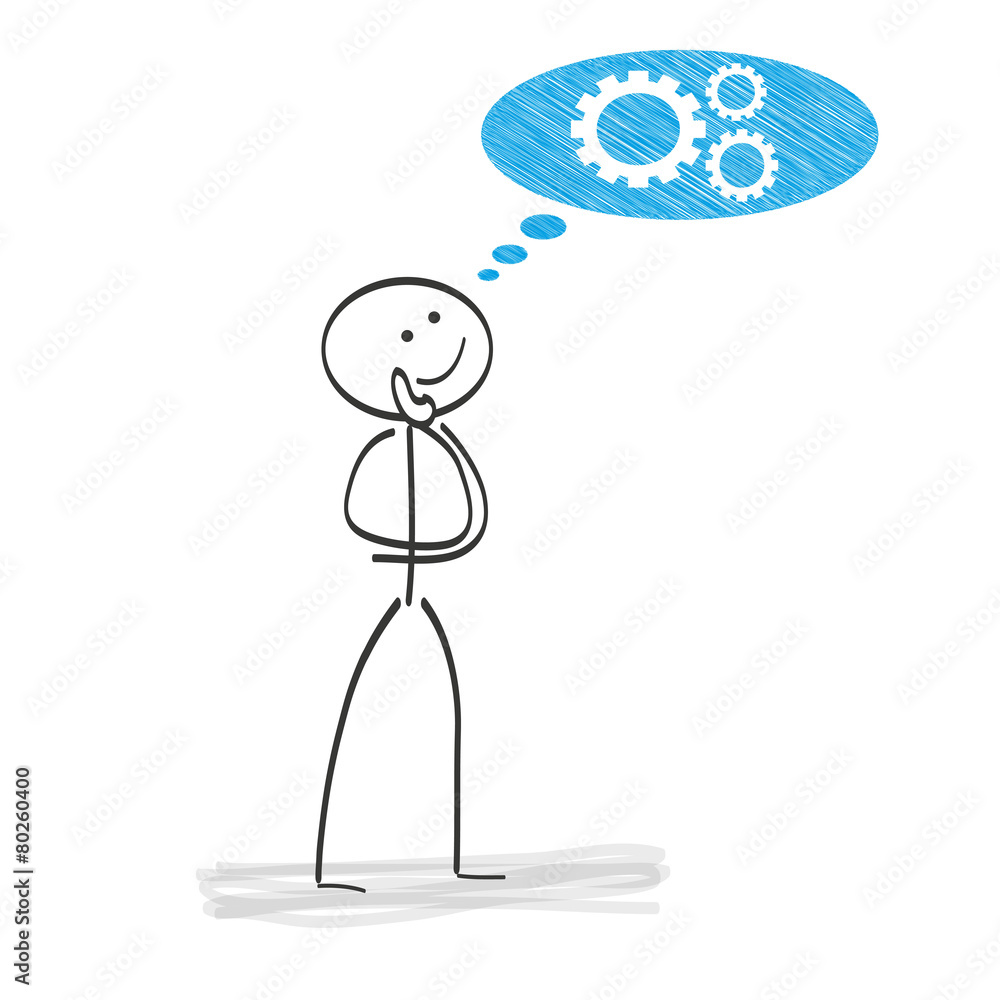 denken Stock-Vektorgrafik | Adobe Stock