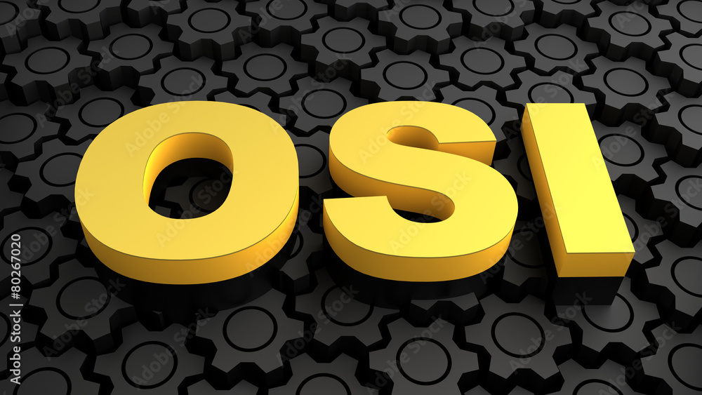 OSI - Open Systems Interconnection model Stock Illustration | Adobe Stock