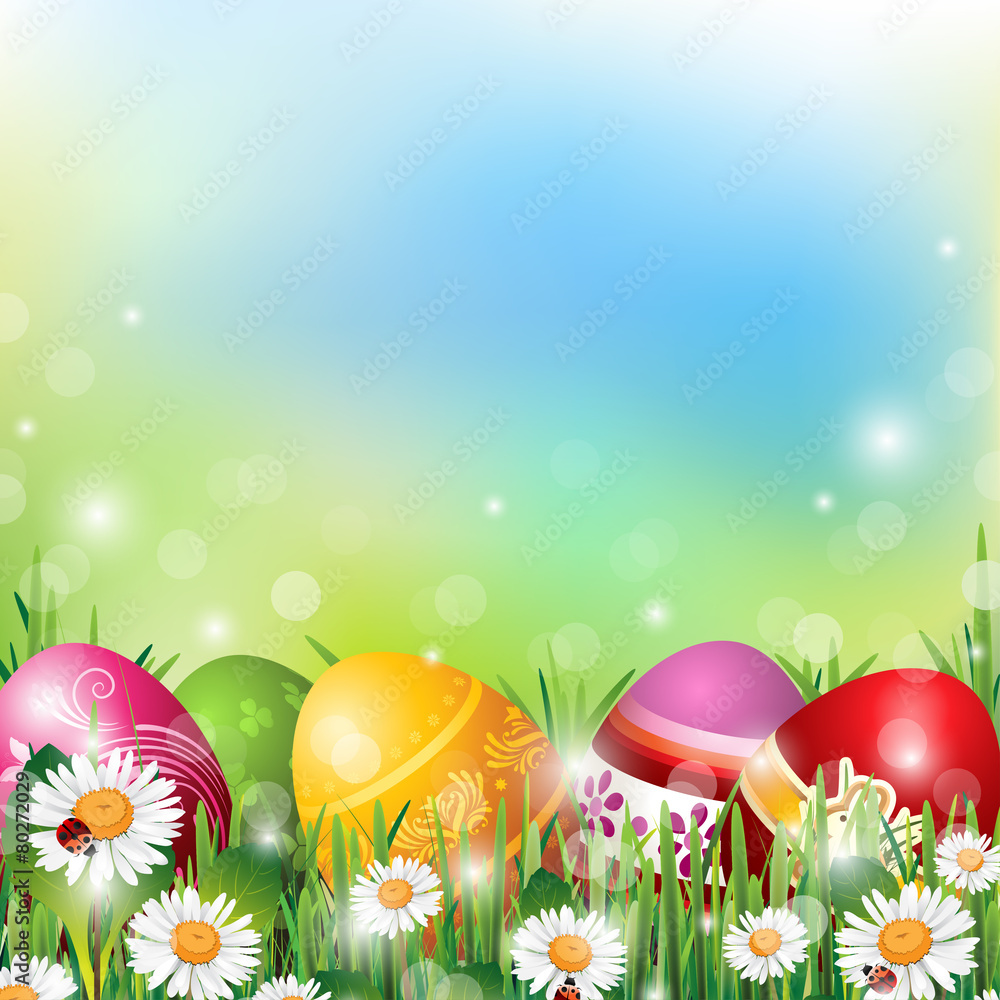 Easter Background Stock Vector | Adobe Stock