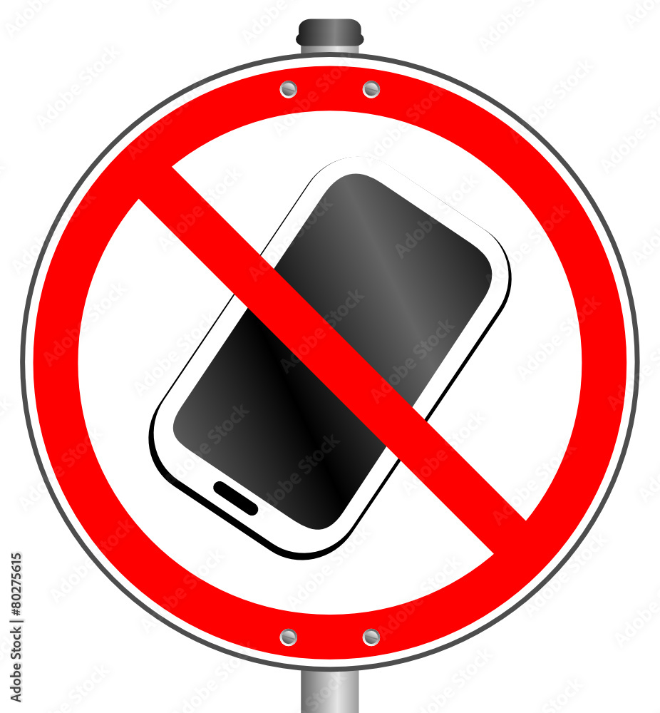 Handy Smartphone Verbot #150322-03 Stock-Vektorgrafik | Adobe Stock
