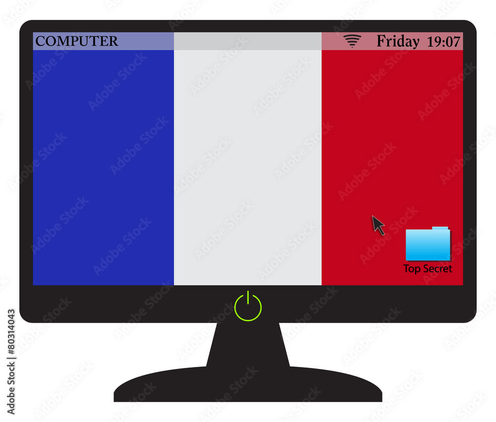 Computer Screen Silhouette