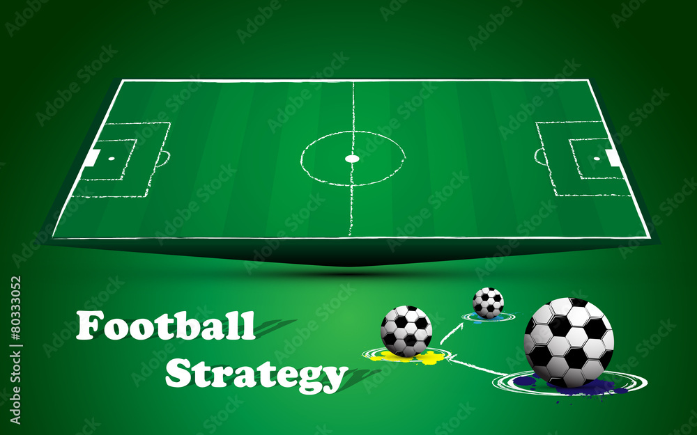 football soccer field match strategy background Stock Illustration ...
