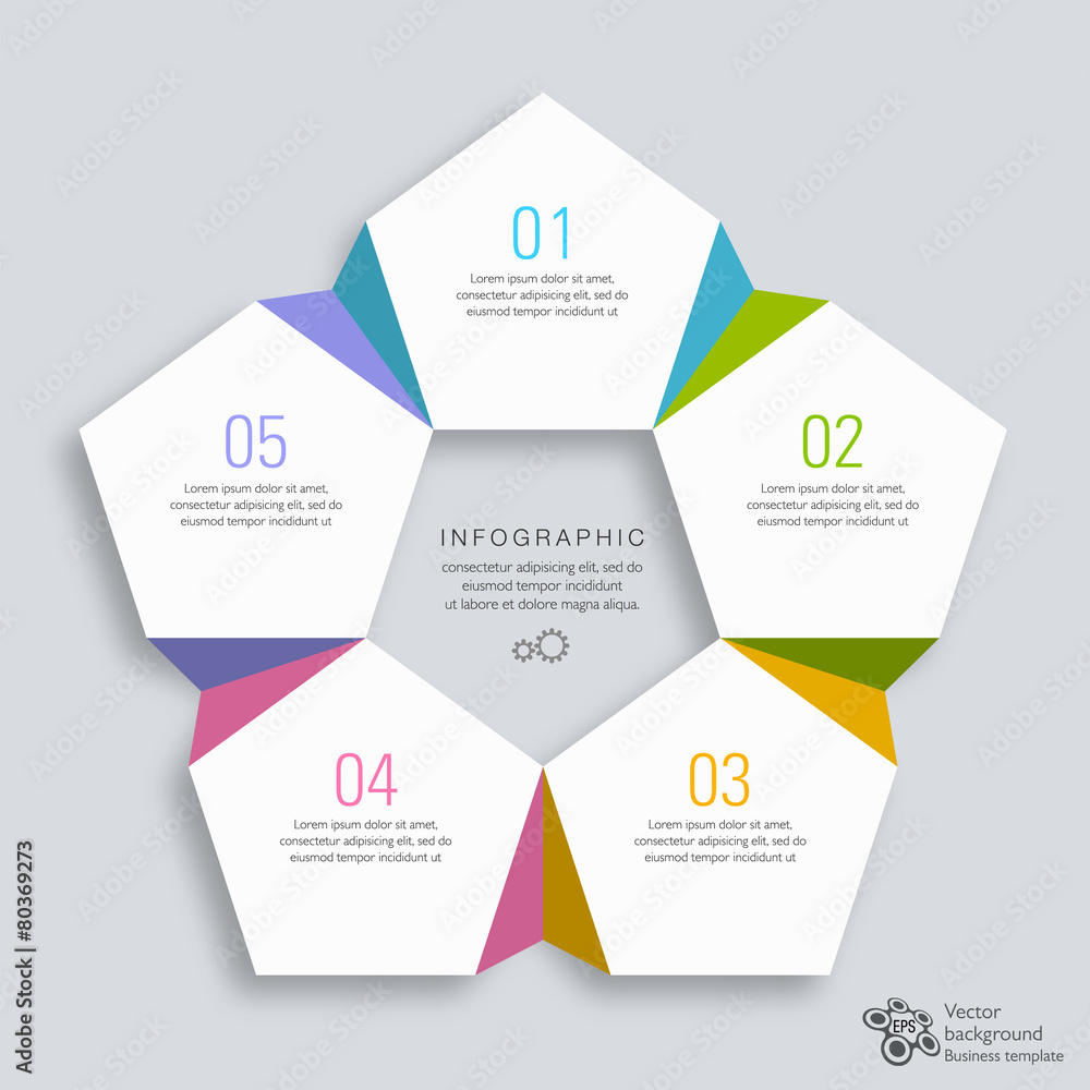 Infographics Vector Background #5-Sep Process Stock Vector | Adobe Stock