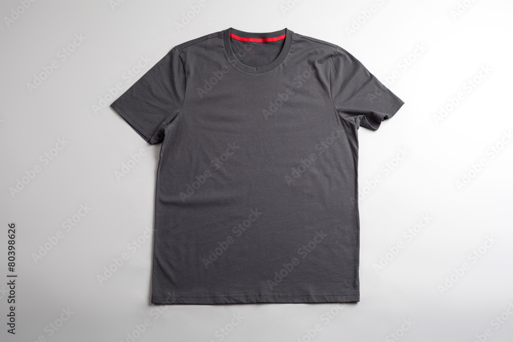 Gray tshirt template ready for your graphic design. Stock Photo | Adobe ...