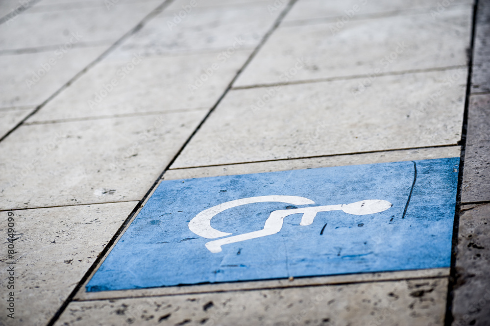 Symbole du handicap Stock Photo | Adobe Stock