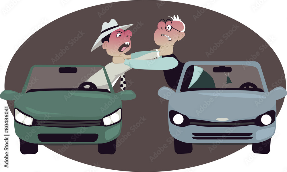 Road rage Stock Vector | Adobe Stock
