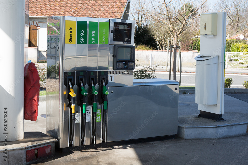 picture of a modern gas station for fueling gasoline Stock Photo ...