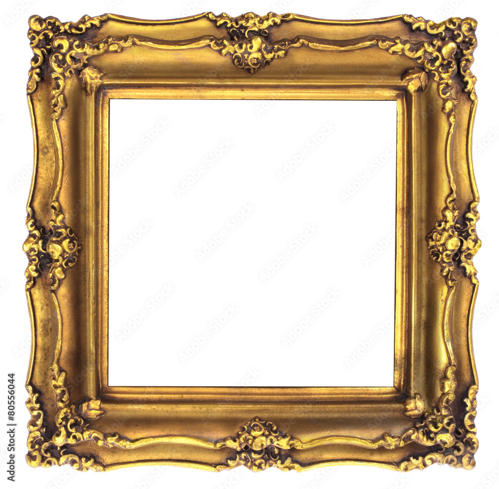 Gold Picture Frame Stock Photo | Adobe Stock