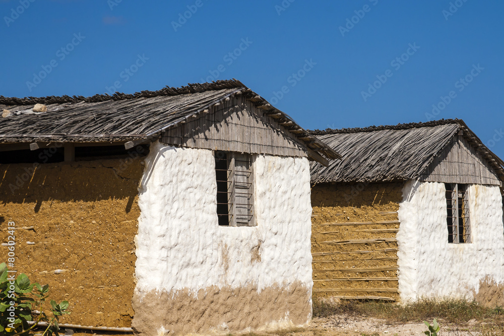 Foto de Casas tradicionales de bahareque en el idílico paisaje del Cabo ...