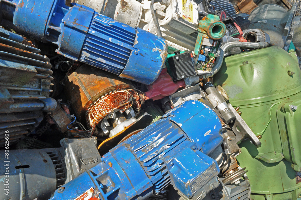 Schrott Elektromotoren Stock-Foto | Adobe Stock
