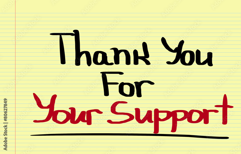 Thank You For Your Support Concept Stock Illustration | Adobe Stock