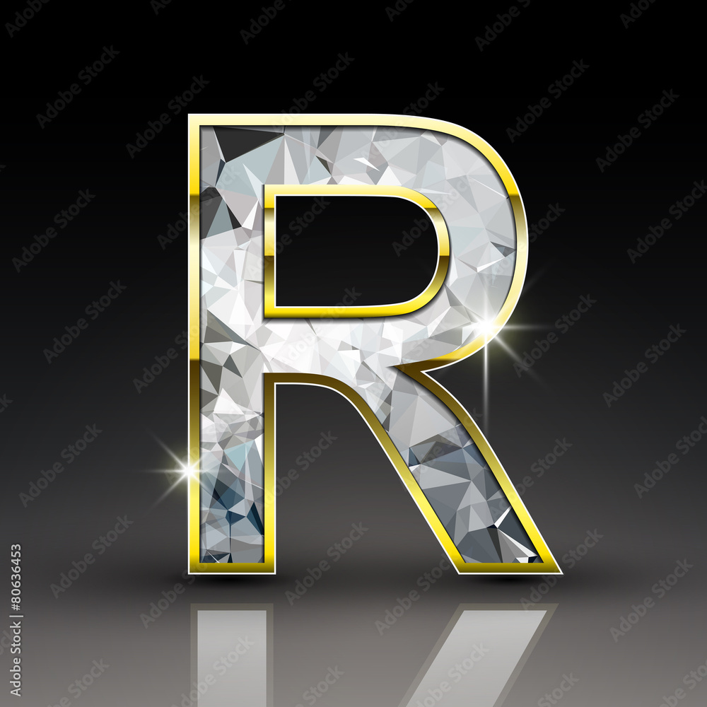 Diamond Letter R