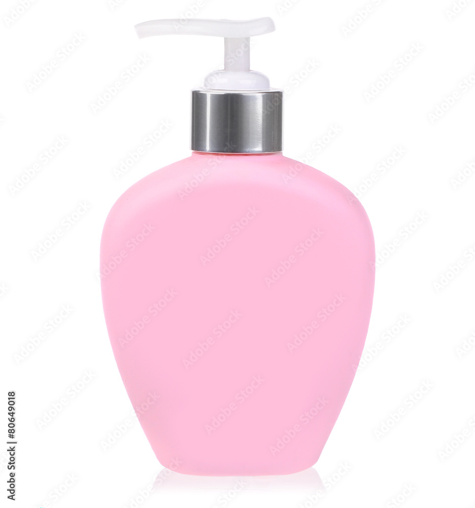 Foto Stock Pink Lotion Bottle | Adobe Stock