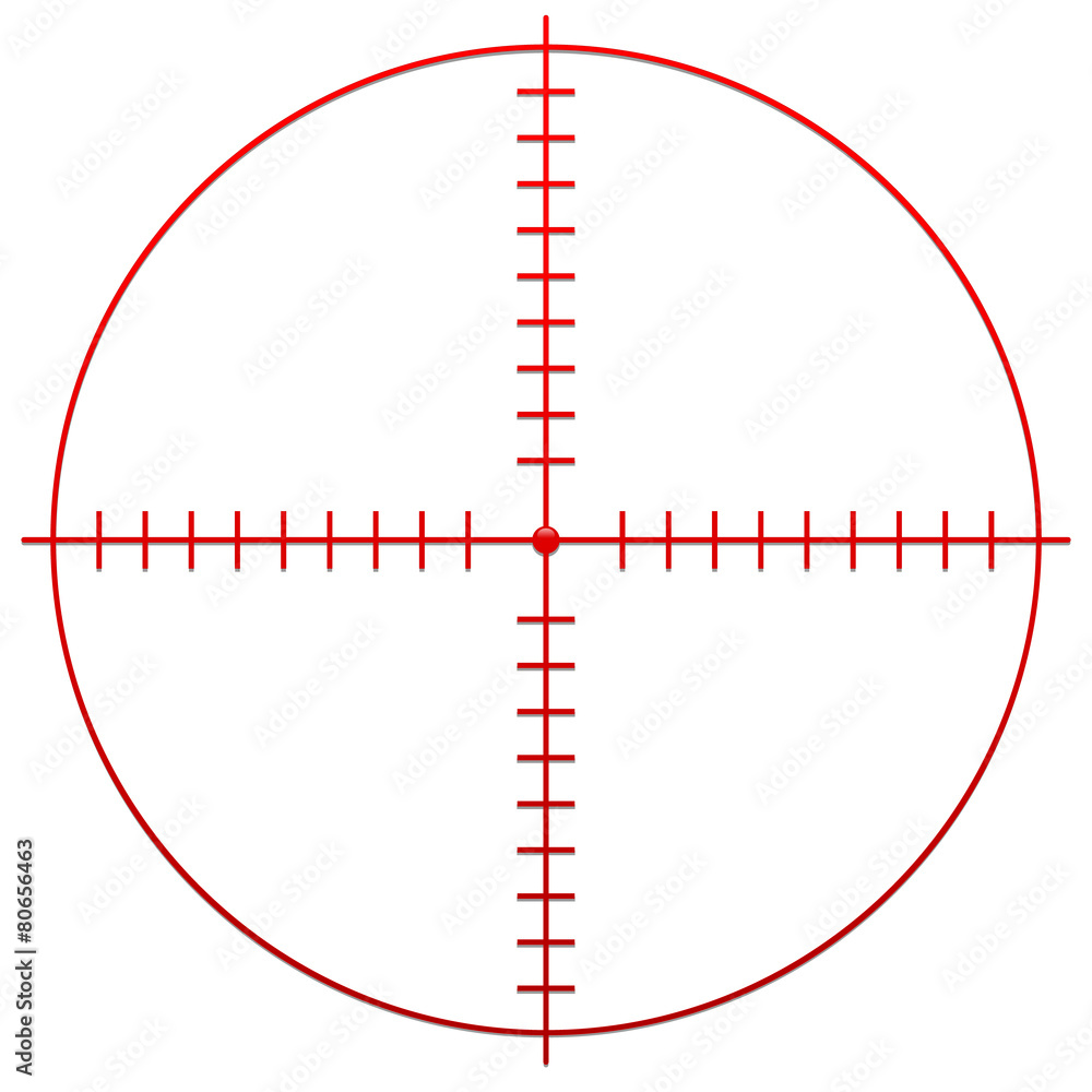 Crosshair, reticle Stock Vector | Adobe Stock