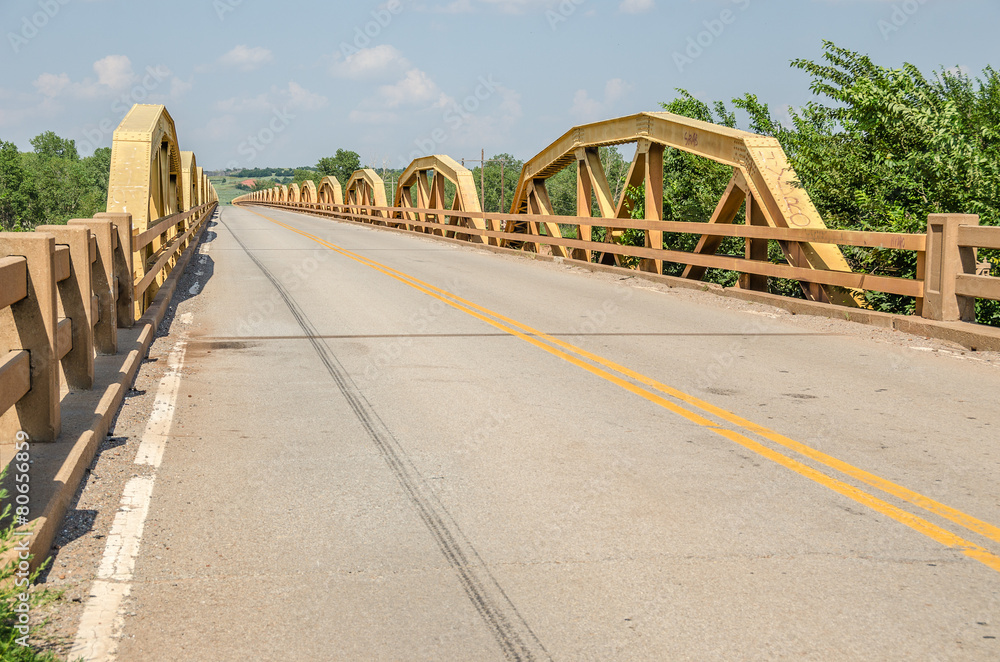 Route 66 Pony Truss Bridge Stock Photo | Adobe Stock