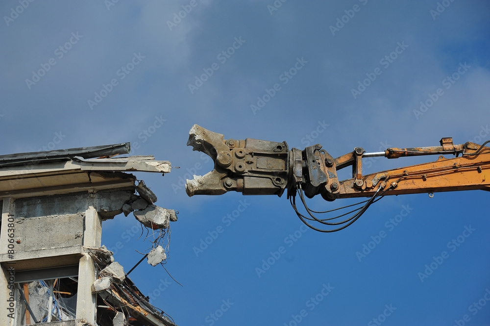 chantier de démolition Stock Photo | Adobe Stock