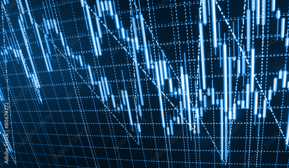 Stock market quote graph and bar chart price. Stock Photo | Adobe Stock
