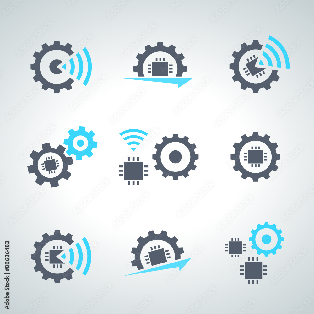 mechatronics logos - mécatronique Stock Vector | Adobe Stock