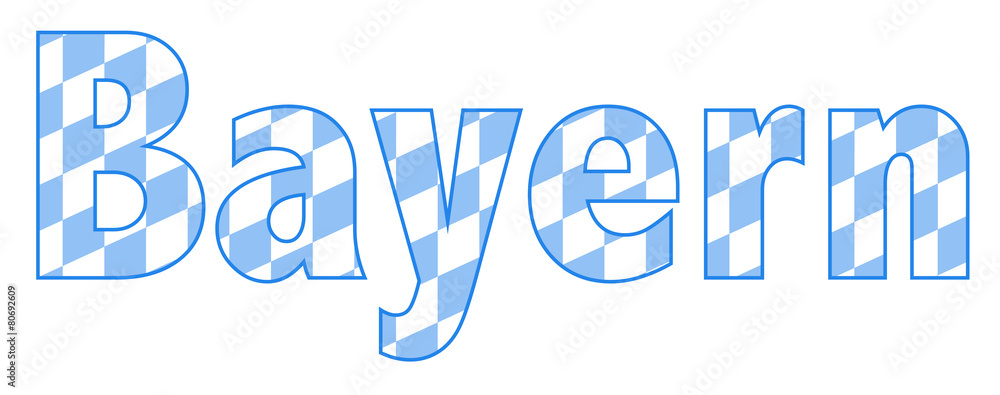 Bayern Schriftzug Text Stock-Vektorgrafik | Adobe Stock