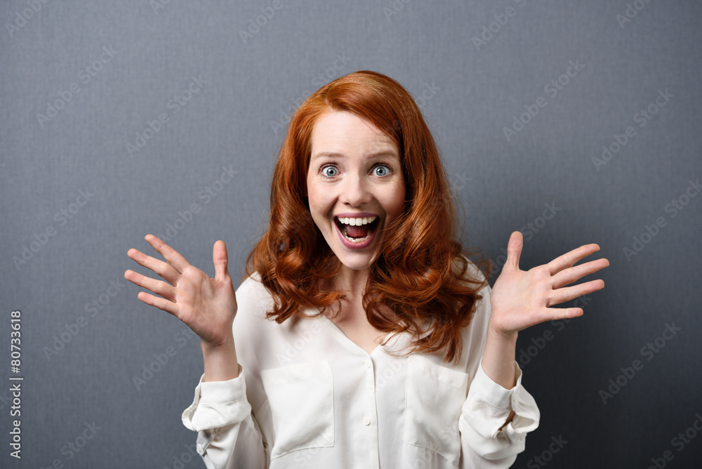 total begeistert Stock-Foto | Adobe Stock