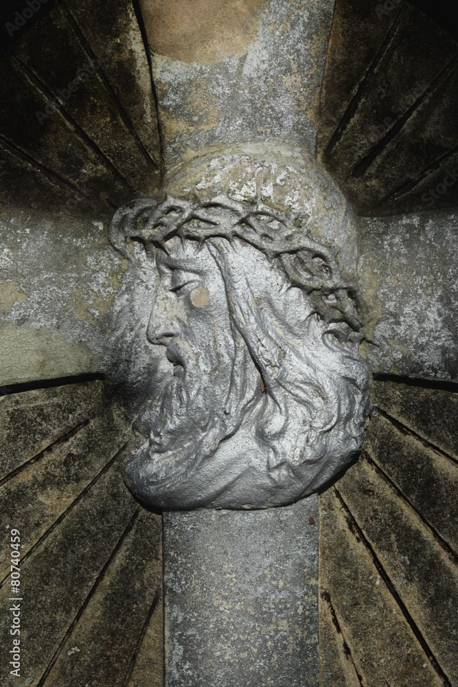 Jesus Christ on the cross background Stock Photo | Adobe Stock