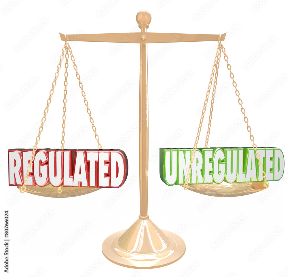 Regulated Vs Unregulated Rules Compliance Following Guidelines S Stock ...