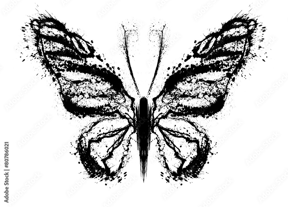 Abstract butterfly Stock Illustration | Adobe Stock