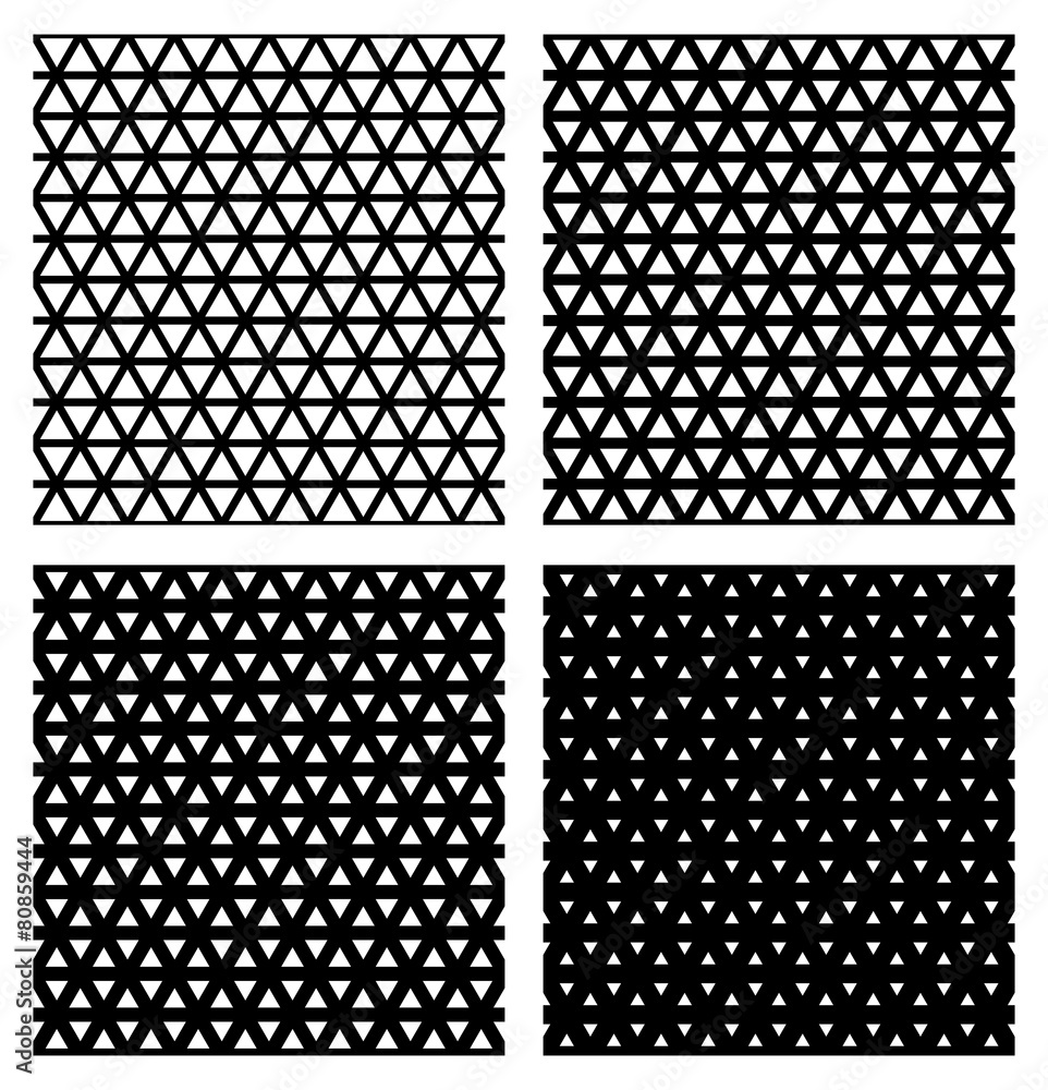 Set of 4 elegant triangular meshes. Stock Vector | Adobe Stock Set of 4 elegant triangular meshes. Stock Vector | Adobe Stock