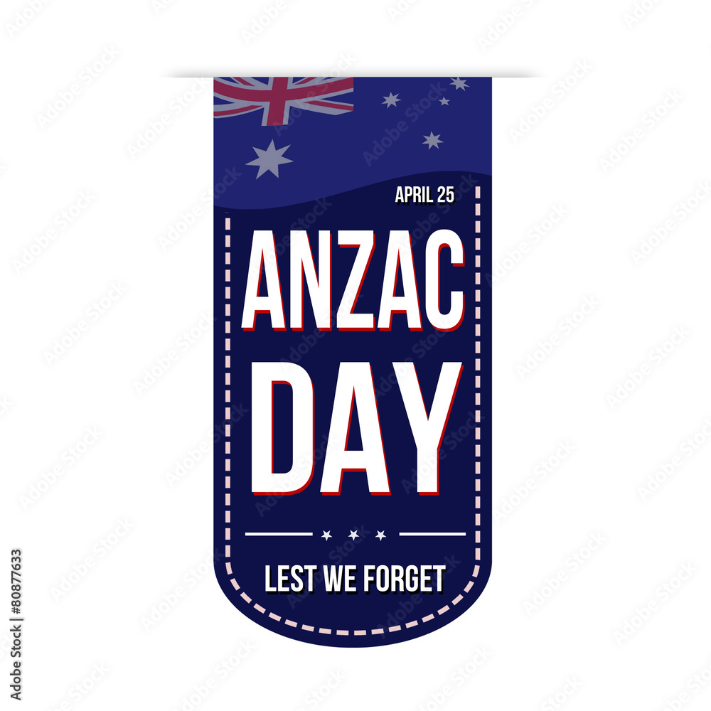 Anzac Day banner design Stock Vector | Adobe Stock