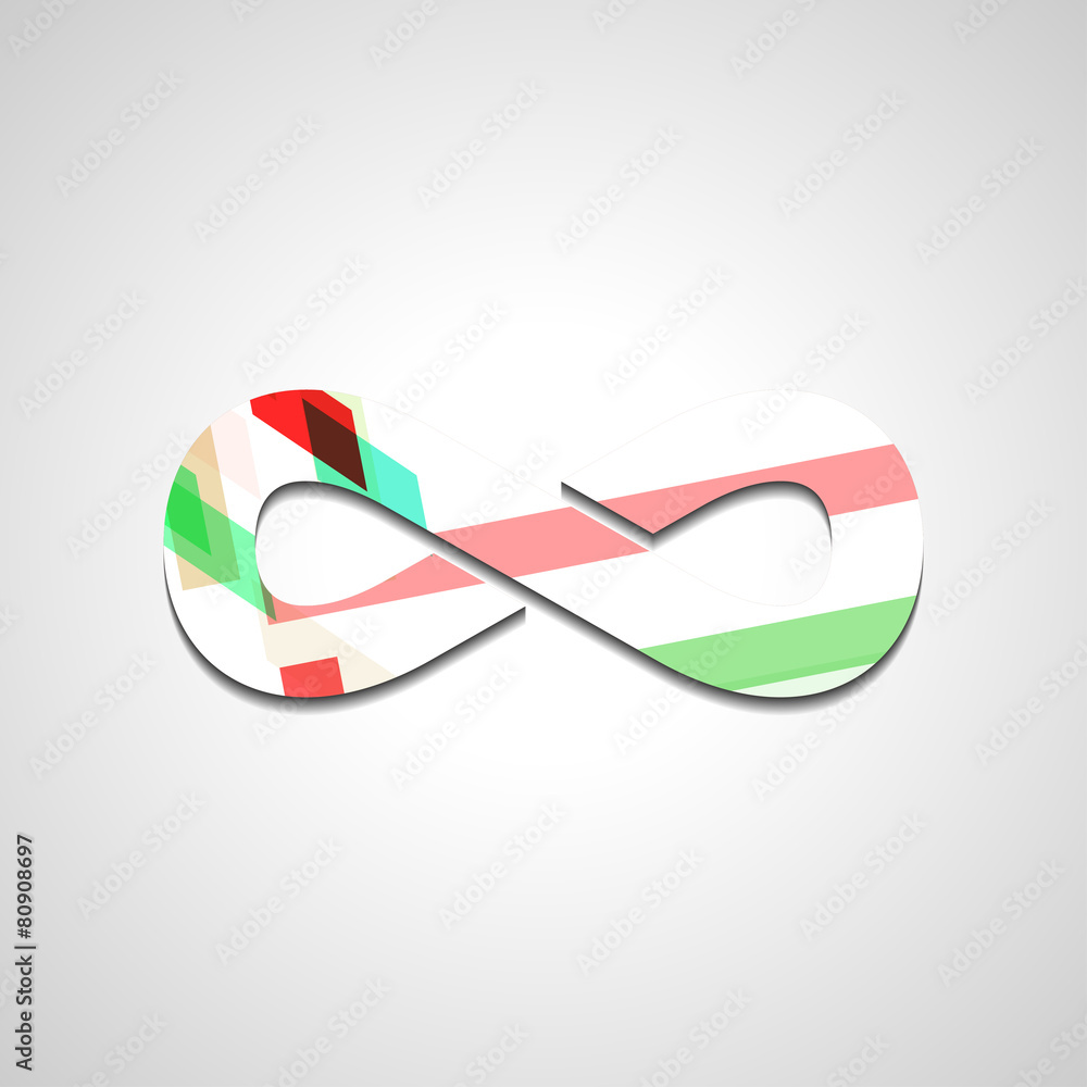 Abstract Infinity symbol Stock Vector | Adobe Stock