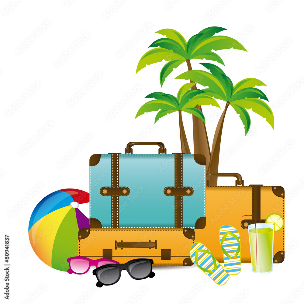 Summer Vacation design vector de Stock | Adobe Stock