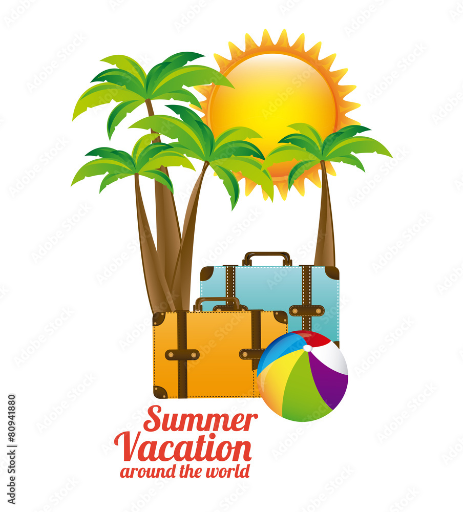 Summer Vacation design Stock Vector | Adobe Stock