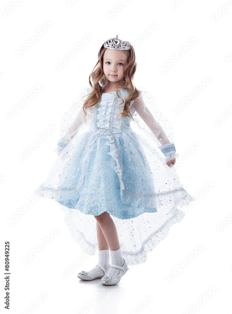 Lovely little girl posing dressed as princess Stock Photo | Adobe Stock