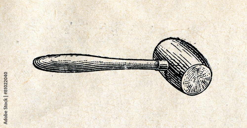 Wooden Mallet Drawing