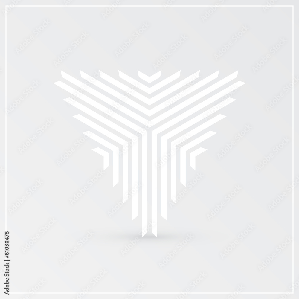 Triangle symbol, vector illustration Stock Vector | Adobe Stock