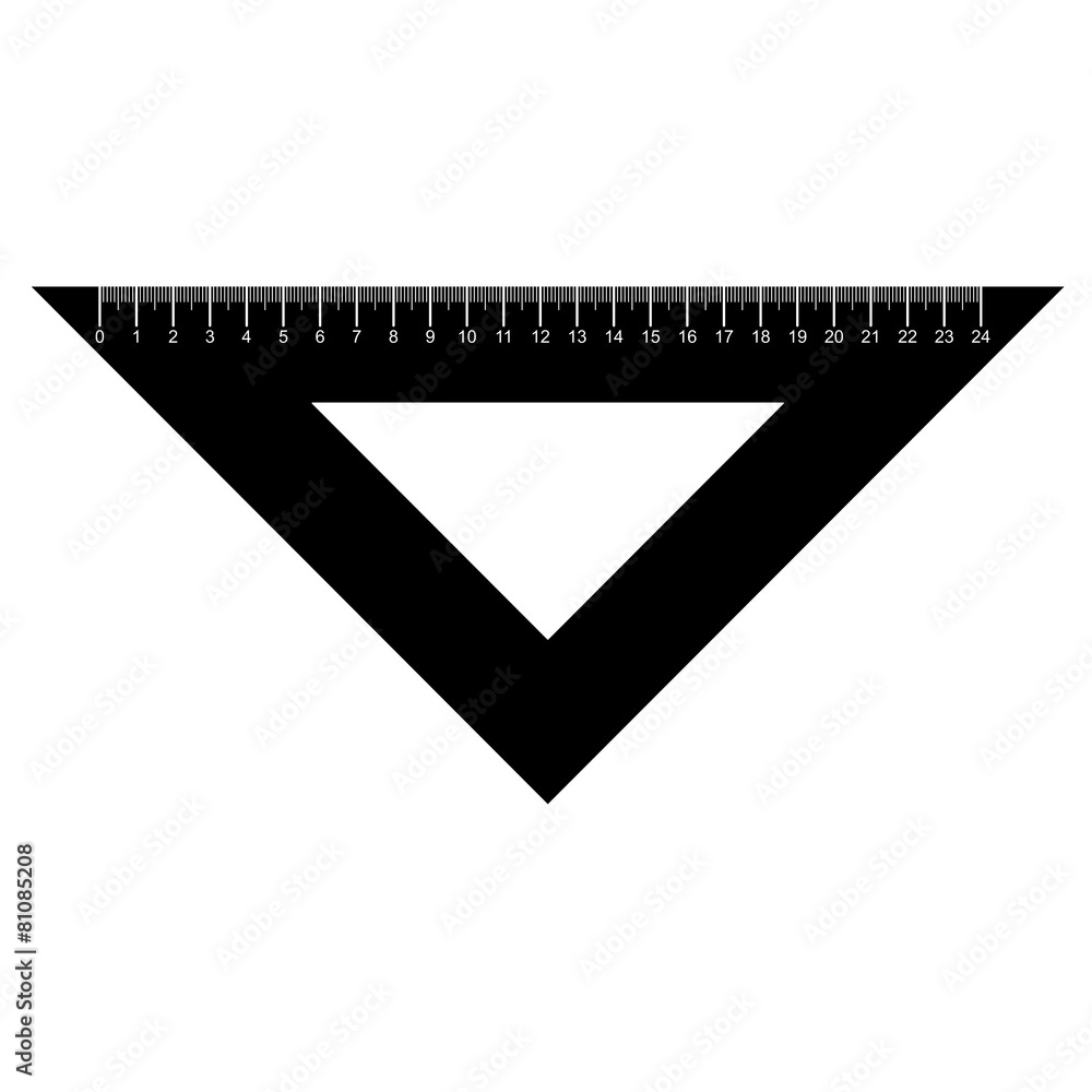 Triangle Ruler Vector