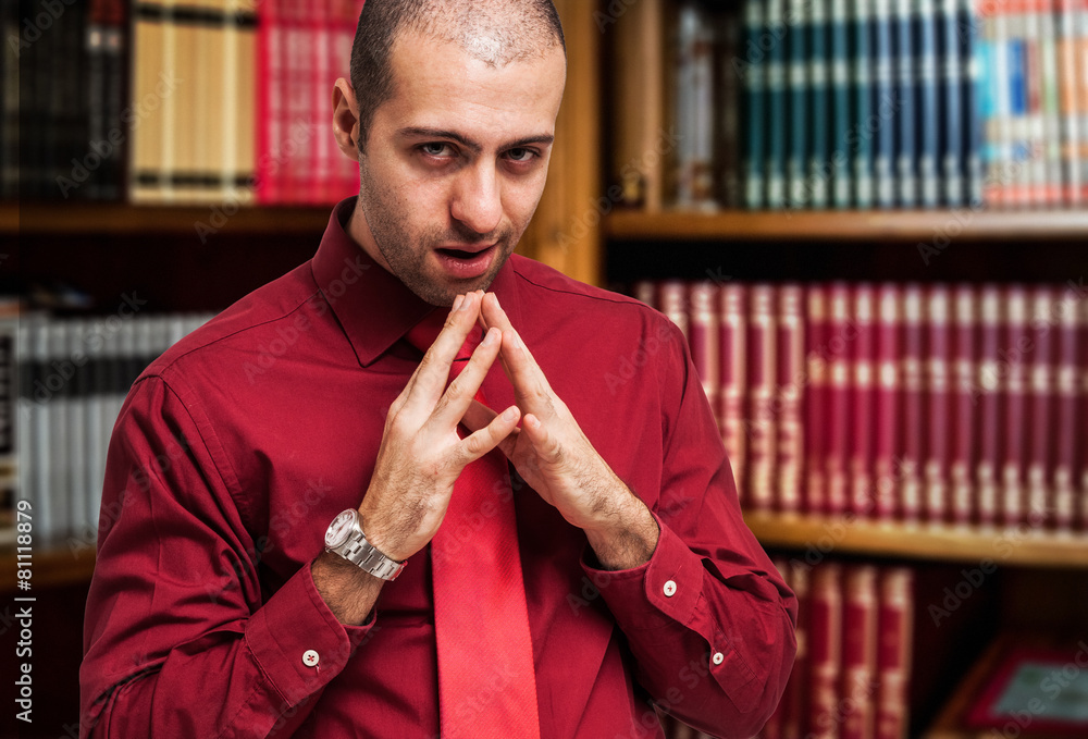 Shady businessman portrait Stock Photo | Adobe Stock