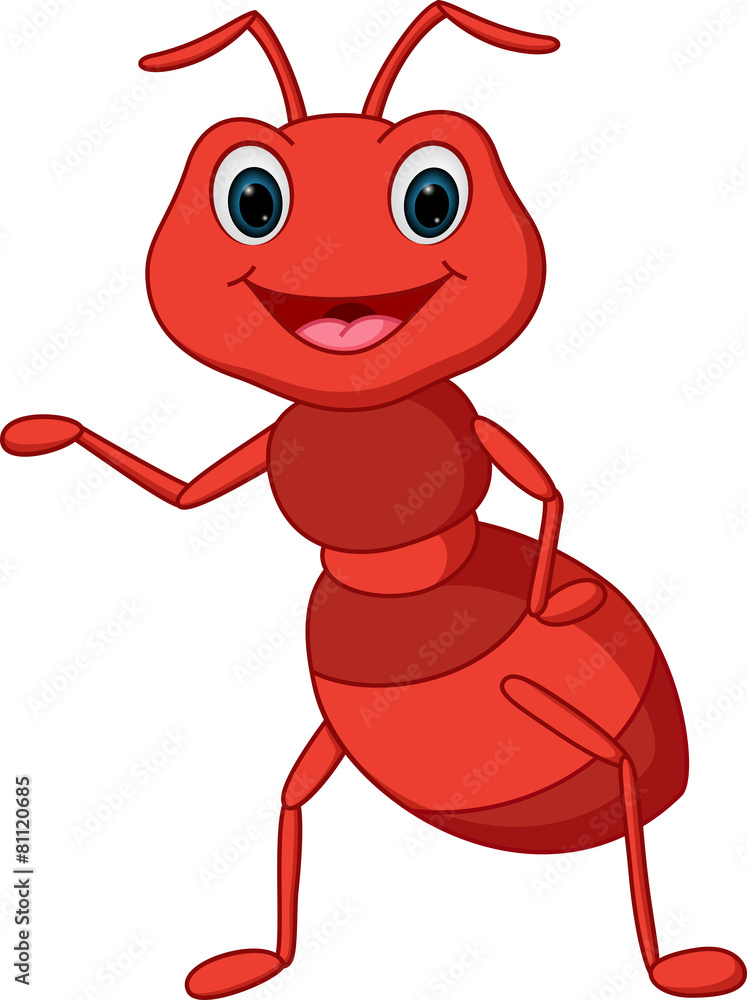 Happy ant cartoon เวกเตอร์สต็อก | Adobe Stock