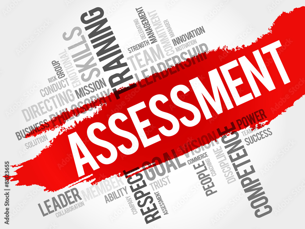 ASSESSMENT word cloud, business concept Stock Vector | Adobe Stock