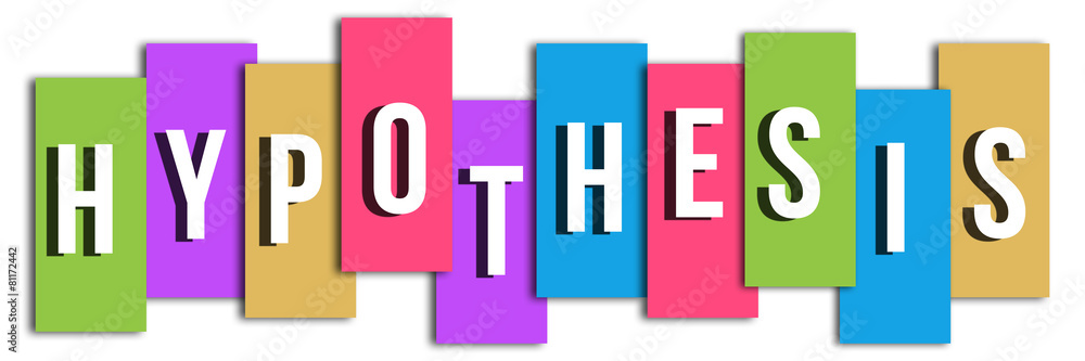 Hypothesis Colorful Stripes Stock Illustration | Adobe Stock