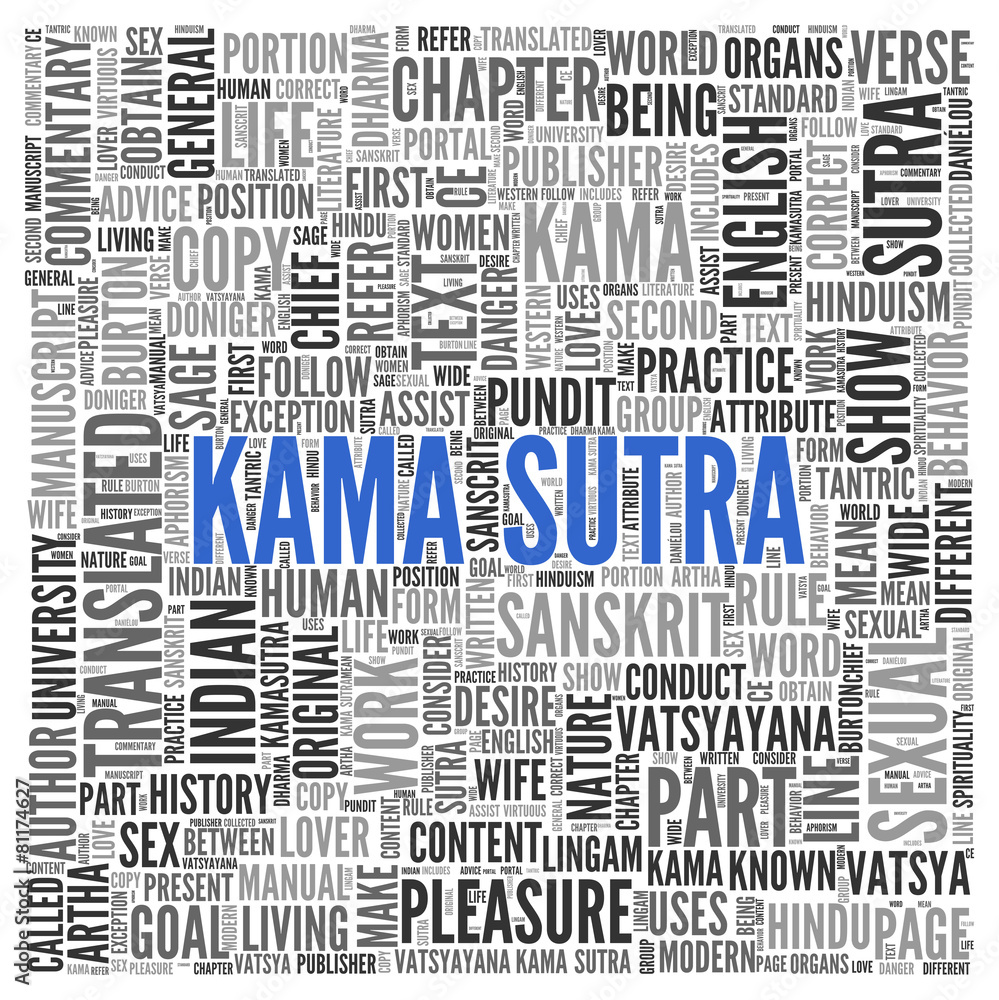 KAMA SUTRA Concept Word Tag Cloud Design Stock Illustration | Adobe Stock