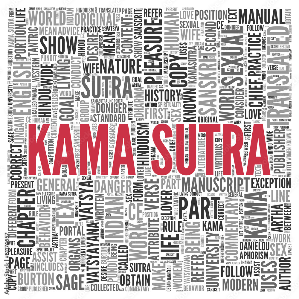 KAMA SUTRA Concept Word Tag Cloud Design Stock Illustration | Adobe Stock