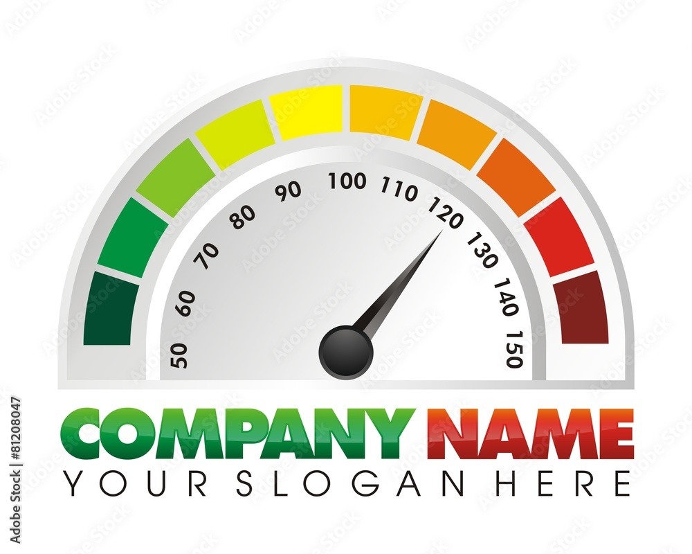 speedometer logo vector Stock Vector | Adobe Stock